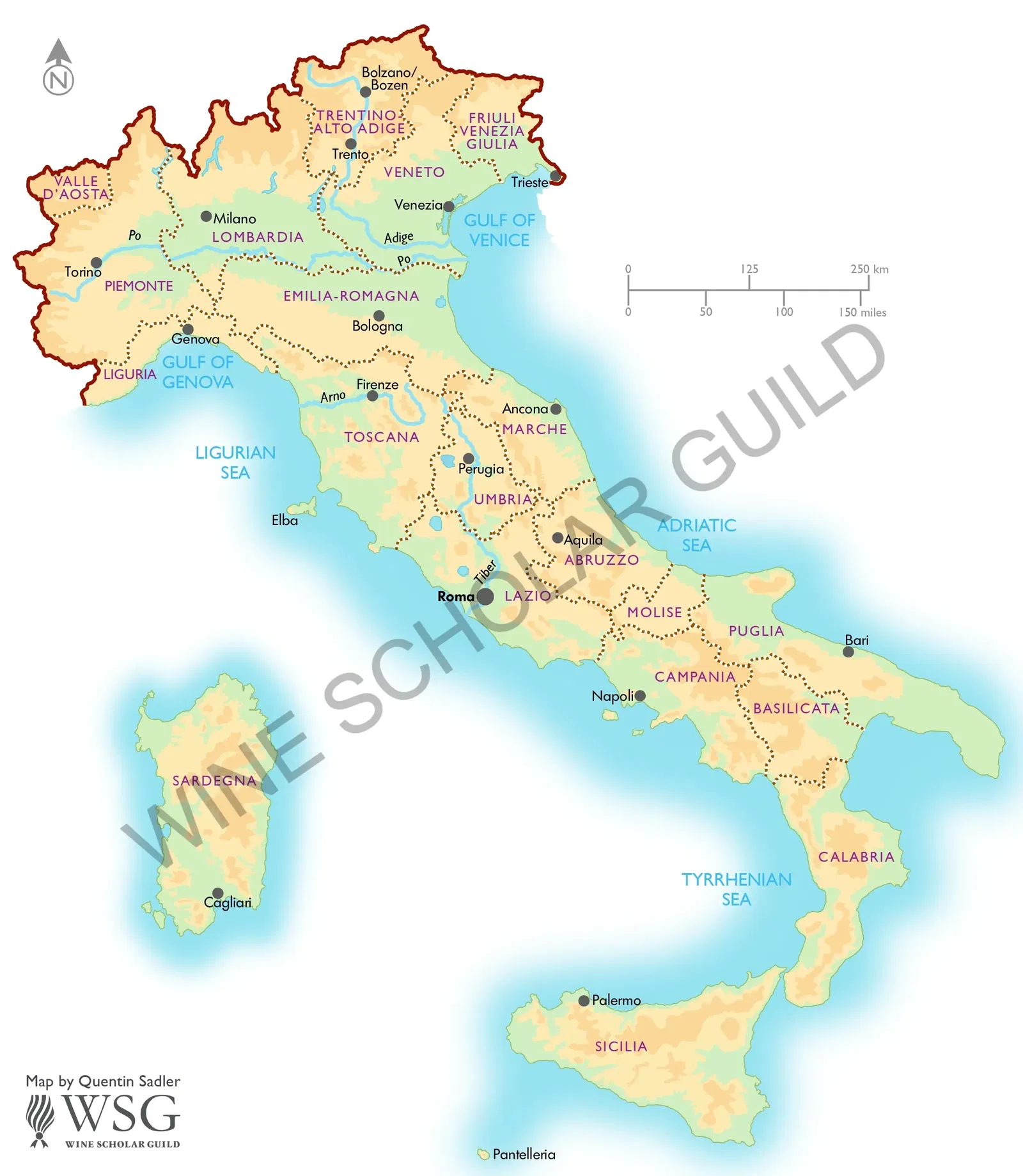 Italy Topography